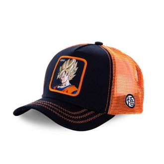Capslab Tracker Kappe Herren Dragon Ball Z, Cap Herren, Goku Saiyajin, Langlebig, Schwarz, Einheitsgröße