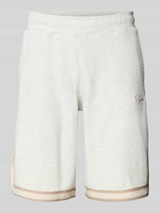 Pegador Shorts mit Strukturmuster und Label-Stitching