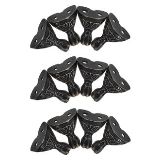 NUOBESTY Angoily 12 St&uuml;ck Schmuckk&auml;stchenbeine - Klassischer antiker Eckschutz f&uuml;r Aufbewahrungsboxen aus Metall - Vintage-Schmuckk&auml;sten-Hardware, Elegante Sch