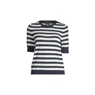 HUGO BOSS Femme, Tops, Bleu, Taille: 40 FR T-Chemises