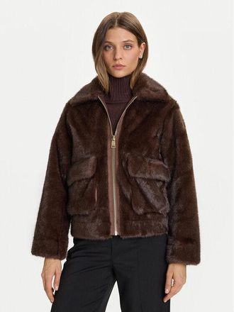 Rinascimento Rinascimento Pelzmantel CFC0122227003 Braun Regular Fit