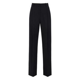 Elisabetta Franchi Hohe Taille Schwarze Plissierte Hose - - Trousers - Damen - Schwarzk - XL