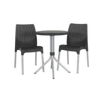 Keter Jeu de bistro Chelsea Graphite 223562 Keter