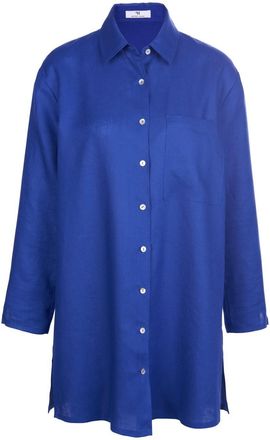Peter Hahn Long-Bluse Peter Hahn blau