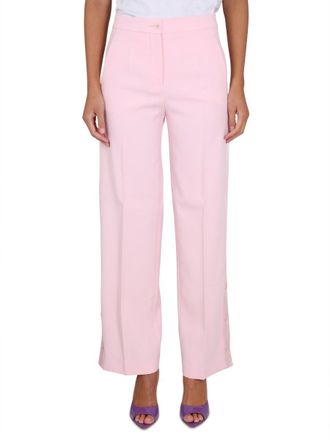 Moschino Acetate-Viscose Blend Trousers - Pink