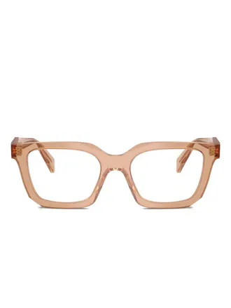 Prada Geometrische Brille - Nude