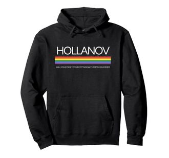 Generic Hollanov Minimalistische Regenbogenstreifen Grafik Retro Sommer Pullover Hoodie