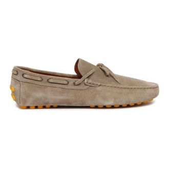 Doucal's Italienische Suede Loafer Washed Yellow - - Shoes - Herren - Beige - 44 EU