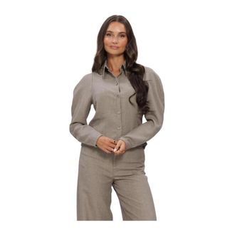 Ruby Tuesday Ciriss Fitted Balloon Sleeve Blouse - - Blouses & Shirts - Damen - Beige - XL