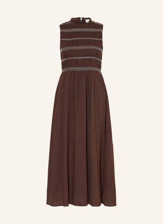 Neo Noir Neo Noir Kleid Atika Mit R&uuml;schen braun