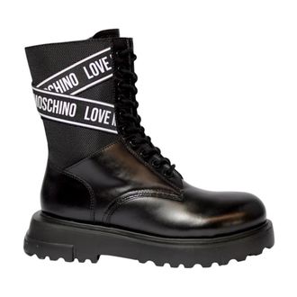Love Moschino Schn&uuml;rstiefel - - Shoes - Damen - Schwarzk - 38 EU