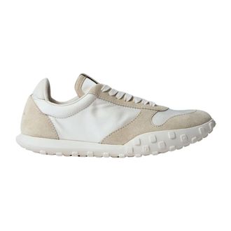 Jil Sander Suede Trim Low-Top Sneakers - - Shoes - Damen - Wei&szlig; - 37 EU