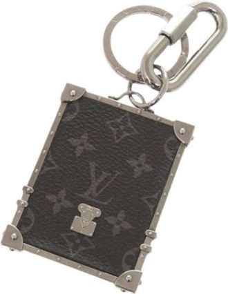 Louis Vuitton Porte-cl&eacute;s Monogram Eclipse doccasion - Femme - Pre-owned - Brun - Taille: ONE Size