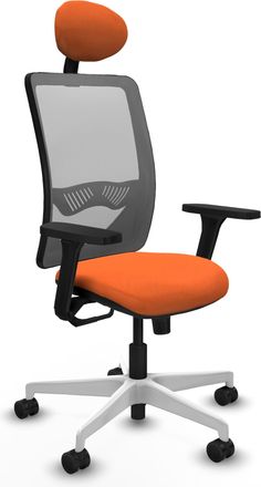 Piqueras y Crespo B&uuml;rostuhl Zulema mit verstellbarer R&uuml;ckenlehne mit 3D-Armlehnen, h&ouml;henverstellbarer Lendenwirbelst&uuml;tze und festem Kopfteil, ausgestattet mit 3 Positio