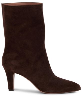 PARIS TEXAS Womens Boots Chocolate Suede Calfskin