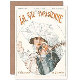 Artery8 La Vie Parisienne Rose Sword Woman Magazine Frankreich Paris Geburtstagskarte