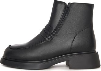 Cesare Gaspari Femme, Chaussures, Noir, Taille: 36 EU Sculpted Zip Loafer Boot