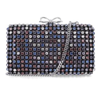 Self Portrait Multi Crystal Chainmail Clutch - - Bags - Damen - Mehrfarbig - ONE SIZE