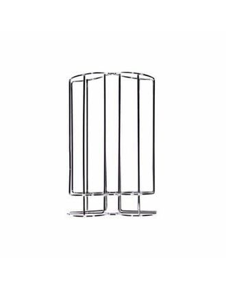 Fackelmann 20991 Distributeur de capsules Tassimo, porte capsules de café, distributeur de capsules à café, porte capsules de café Tassimo, Fil chromé, Argenté, 