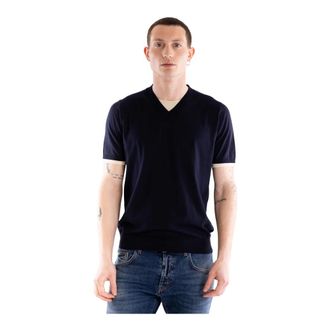 Paolo Pecora V-Ausschnitt Strickware - - Knitwear - Herren - Blau - M