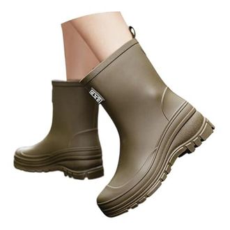 Generic Chaussures de pluie 2026 pour femme - &Eacute;l&eacute;gantes - Semelle &eacute;paisse - Pour un port confortable en toutes saisons - Parfaites pour les sorties d&eacute;contract