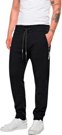 Replay Pantalon de jogging avec cordon de serrage pour homme, Noir 098 (Black), XS