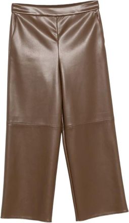 Max Mara Pantalon large - Femme - Pantalons - Brun - Taille: 40 FR