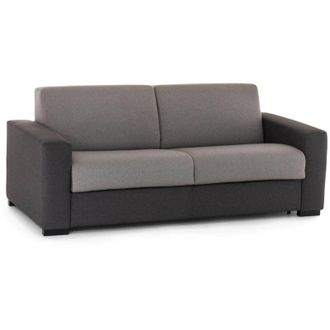 Talamo Italia Schlafsofa Dababo, 2-Sitzer-Sofa, 100% Made in Italy, Wohnzimmersofa mit drehbarer &Ouml;ffnung, aus gepolstertem Stoff, mit schmalen Armlehnen, Cm
