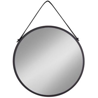 M&S Collection M&s - Miroir design rond 60 cm en acier noir