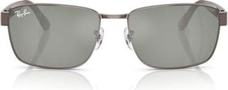 Ray-Ban Lunettes de soleil carr&eacute;es Rb3750, Cuivre/vert, 59 mm