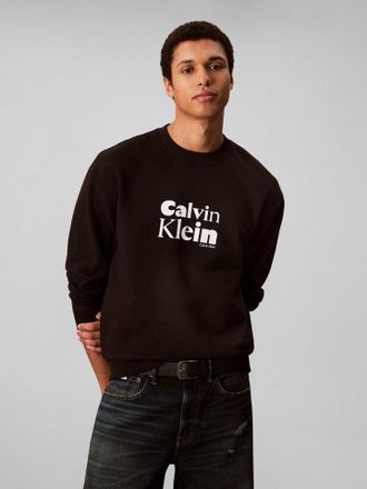 Calvin Klein Sweatshirt LS EU 350TERRY CALVIN BOLD GRAPH Rundhalsausschnitt, regular fit