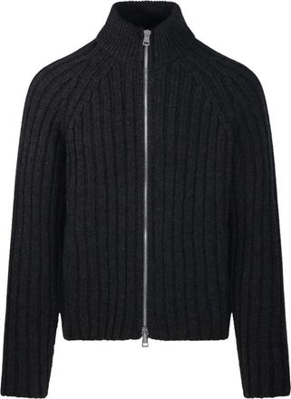 Our Legacy Pull Col Entonnoir Ultra Zip - Homme - Pulls - Gris - Taille: S