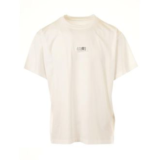 Maison Margiela Homme, Tops, Blanc, Taille: S Numeric T-Shirt