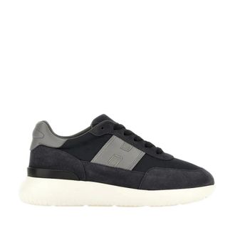 Hogan Homme, Chaussures, Bleu, Taille: 42 1/2 EU Suede H Baskets