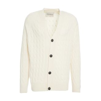 Amaranto Klassischer Strick-Cardigan Aw25 - - Knitwear - Herren - Wei&szlig; - 2XL