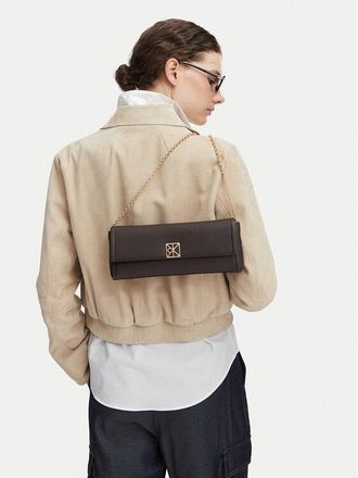 Calvin Klein Handtasche Emblem Hw Pebble Clutch LV04F3740G Braun