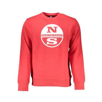North Sails Geb&uuml;rsteter Sweatshirt mit Print-Logo - - Sweatshirts & Hoodies - Herren - Rot - S