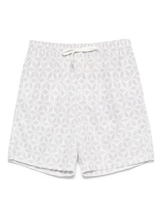Eleventy short de bain à fleurs - Tons neutres