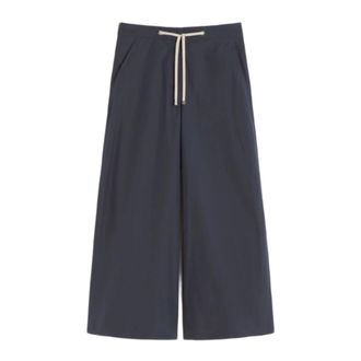 Max Mara Femme, Pantalons, Bleu, Taille: 40 FR Wide Pantalons