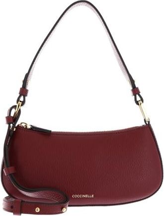 Coccinelle Cuir sac à épaule bandoulière Merveille Mini Bag Ribes framboise