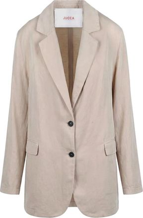 Jucca Femme, Vestes, Beige, Taille: 36 FR Giacca monopetto over