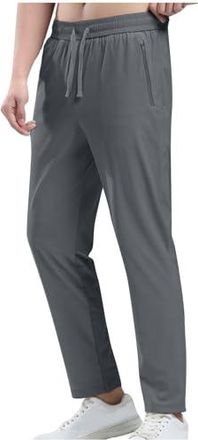 Generic Pantalon de jogging pour homme - Pantalon de loisirs baggy - Taille &eacute;lastique - Pantalon de sport avec cordon de serrage - L&eacute;ger - S&eacute;chage rapide - Pa