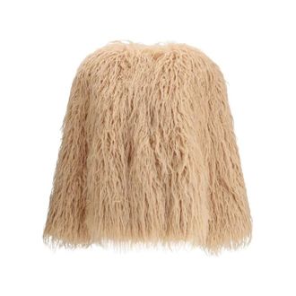 Forte_Forte Femme, Vestes, Beige, Taille: 36 FR Eco Mongolia Fur Jacket