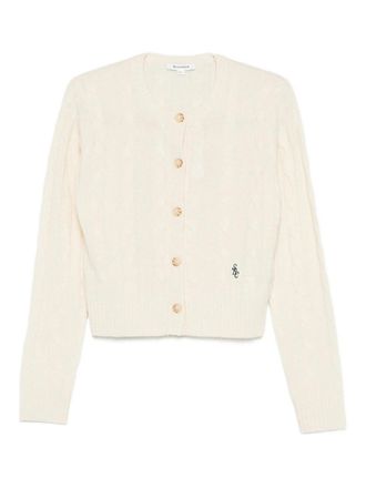 Sporty & Rich Pull Col Rond - Blanc