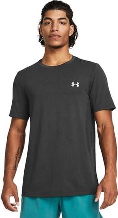 Under Armour T-shirt Tech Vent Geode à manches courtes pour homme, Gris/noir, XL