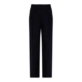 Moncler Baumwollhose mit weitem Bein - - Trousers - Damen - Blau - XS