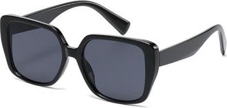 Generic Lunettes De Soleil R&eacute;tro For Homme, Monture Large, Id&eacute;ales For La Conduite Et Les Photos De Soir&eacute;e For Femme.(Black)