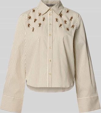 Christian Berg Regular Fit Bluse im Allover-Look mit Perlen