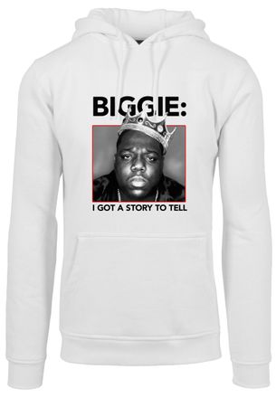 Mister Tee Herren Biggie Crown Hoody White, XL