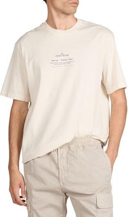 Stone Island T-shirt avec imprim&eacute;